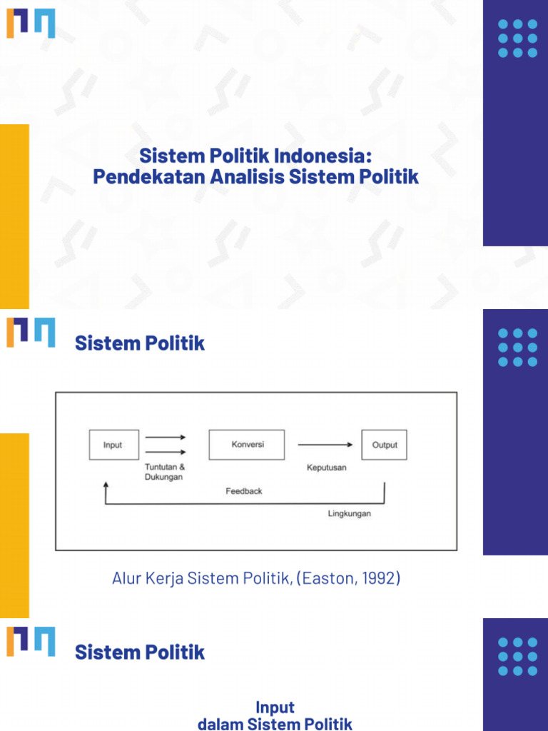 Sistem Politik Indonesia - Pendekatan Analisis Sistem Politik | PDF