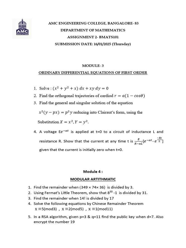 Assignment (2) For CSE Stream | PDF | Algorithms | Algebra