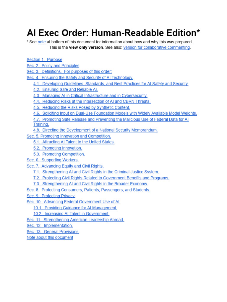 Whitehouse EO On AI | PDF | Artificial Intelligence | Intelligence (AI) & Semantics