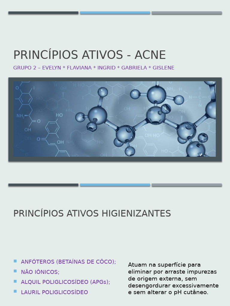 Princípios Ativos - Acne | PDF | Química