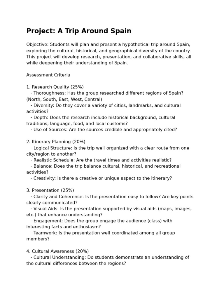 Planning a Hypothetical Trip to Spain | PDF | Communication | Cognition