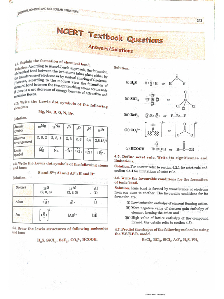 Chemical Bonding Grade 11 | PDF