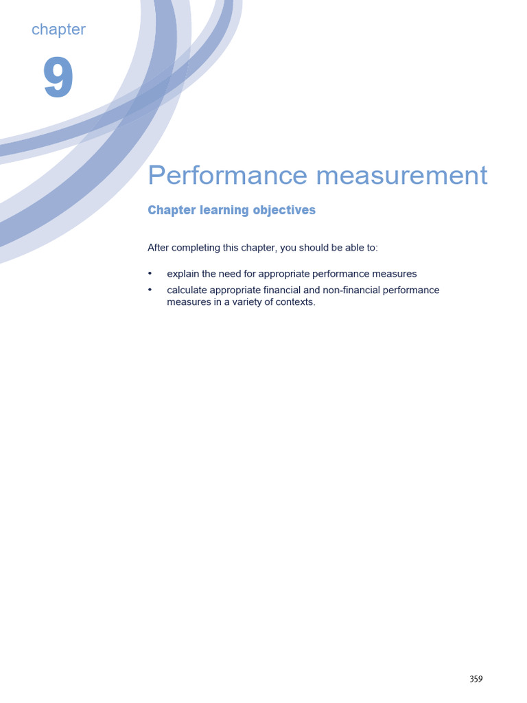Chapter 09 - Performance Measurement | PDF | Gross Margin | Business ...