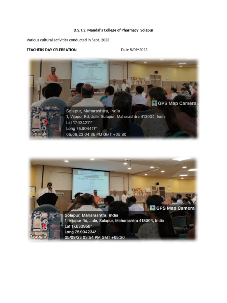 Cultultarl Activities 2023-24 | PDF