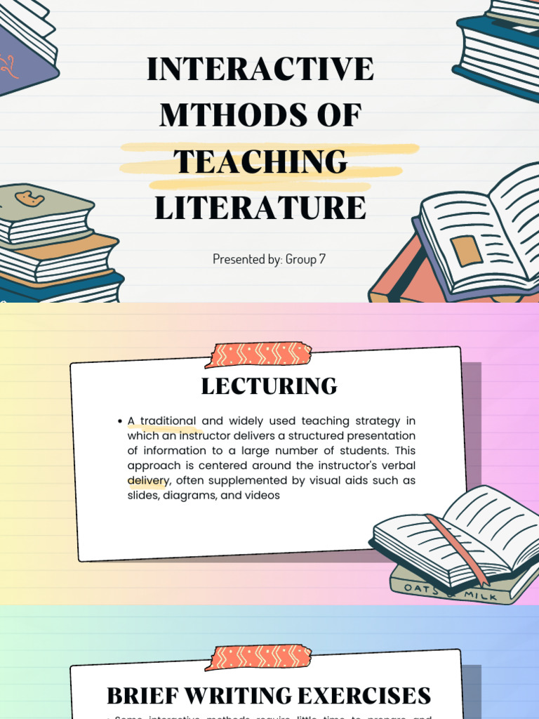 Interactive Methods of Teaching Literature | PDF | Learning | Reading ...