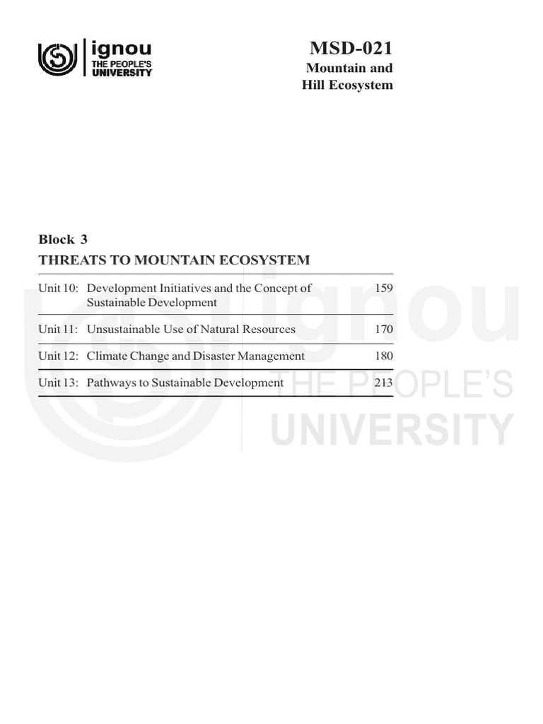 Block 3 | PDF | Sustainability | Biodiversity