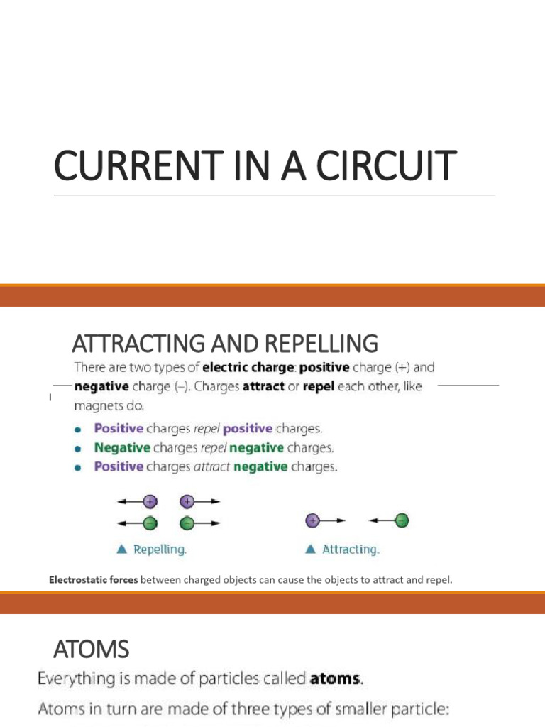 CURRENT IN A CIRCUIT | PDF | Electric Charge | Electric Current