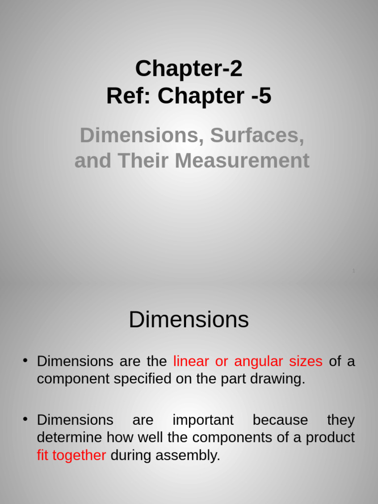 Production CHAPTER-2 | PDF | Engineering Tolerance | Surface Roughness