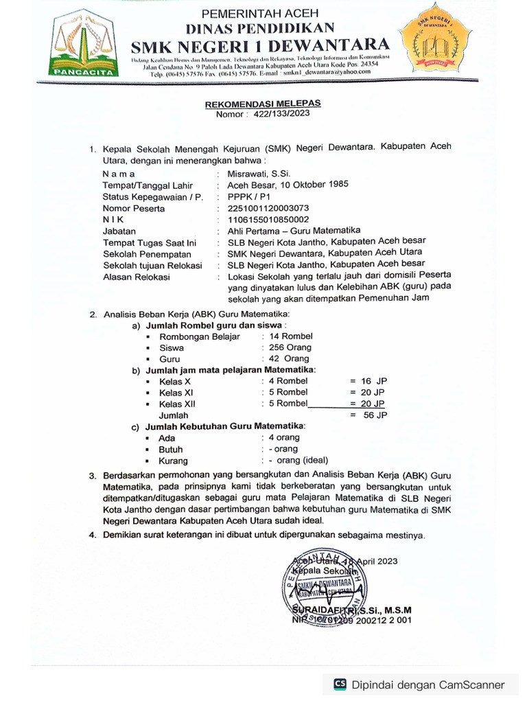 Rekom melepaskan PPPK | PDF