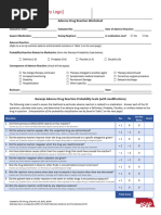 The Naranjo Adverse Drug Reaction Probability Scale | PDF