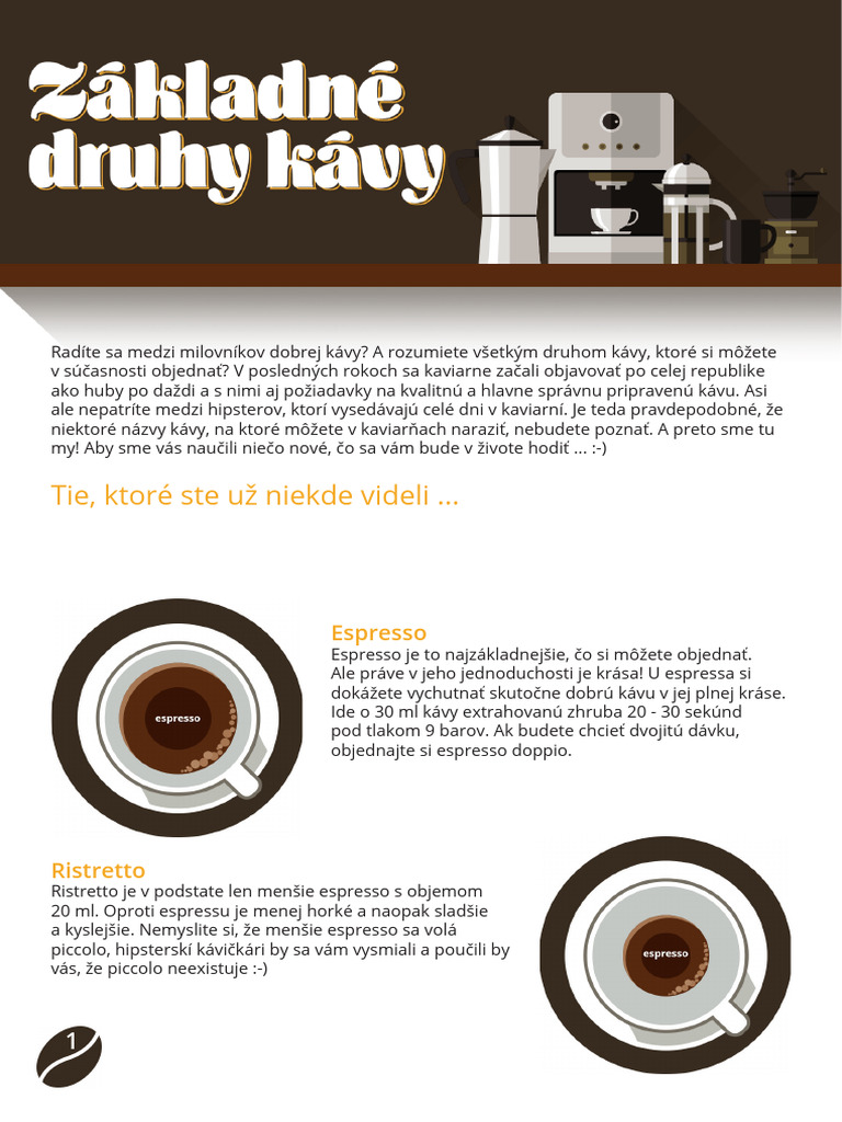 Zakladne Druhy Kavy | PDF