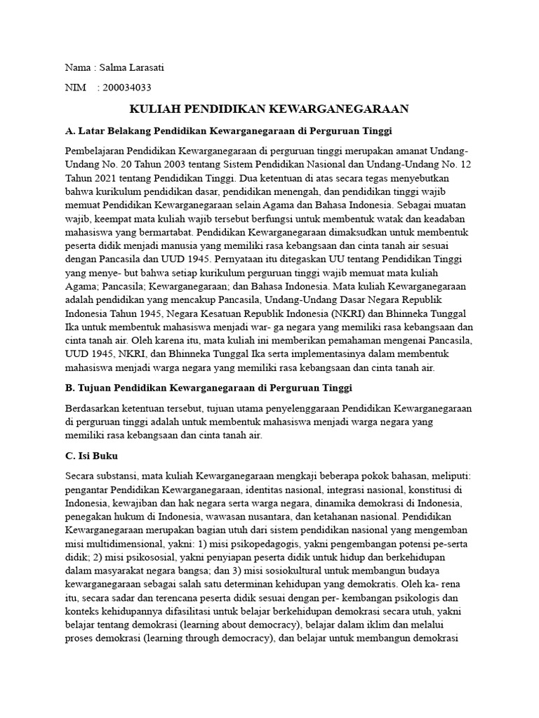 Salma Larasati Tugas PKN | PDF