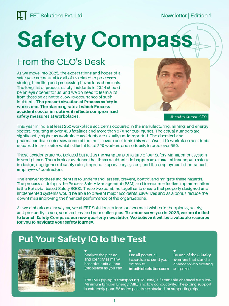 Safety Compass by FET Solutions Pvt. Ltd | PDF | Behavior | Safety
