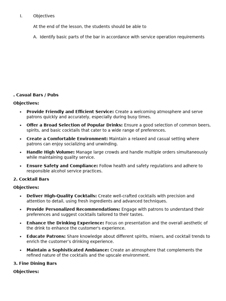 Bartending Pptx Lp Pdf Bartender Drink