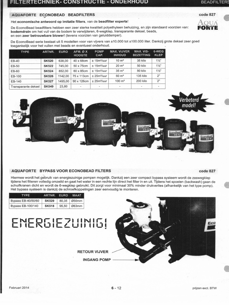 Fiche Technique Filtres | PDF