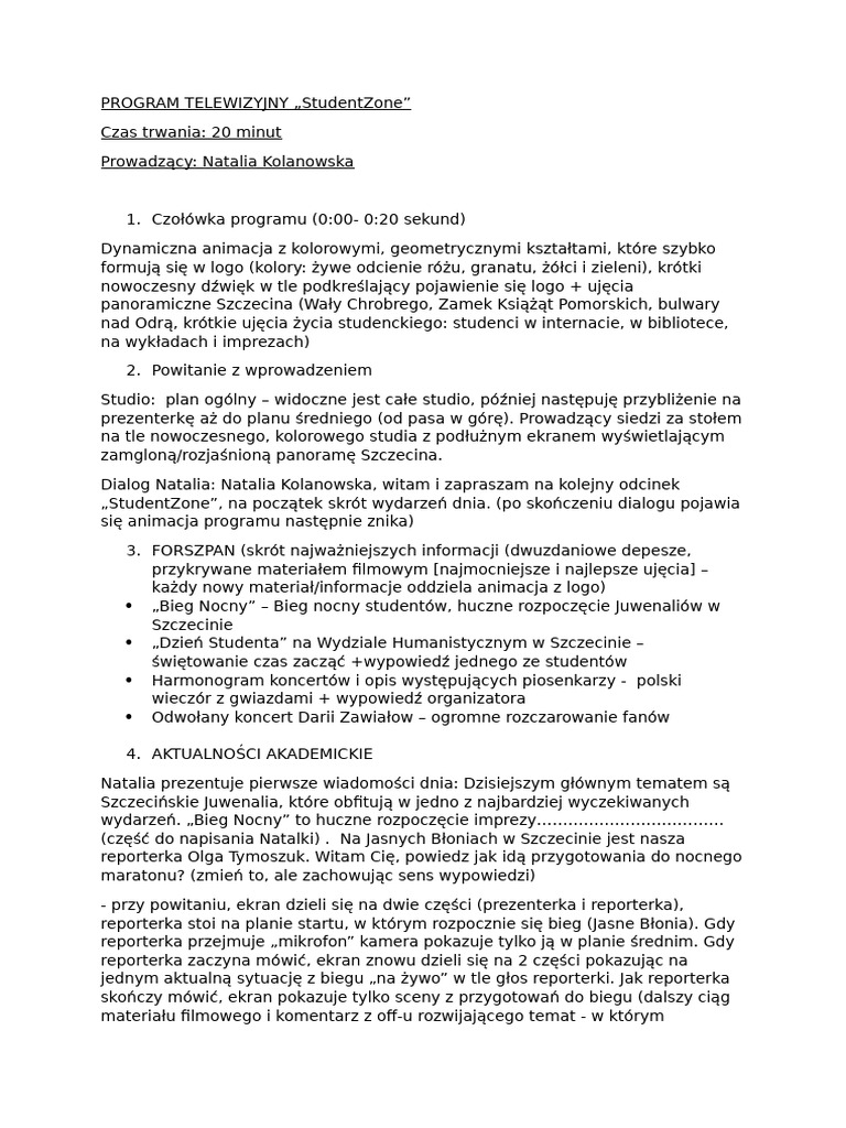 Program Telewizyjny 2 | PDF