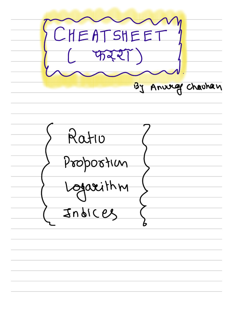 Ratio Proportion Log Indices | PDF