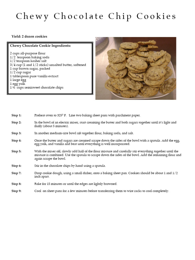 Chocolate Chip Cookie | PDF