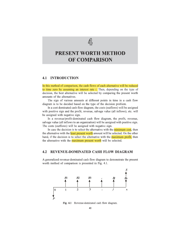 Present Worth Method | PDF