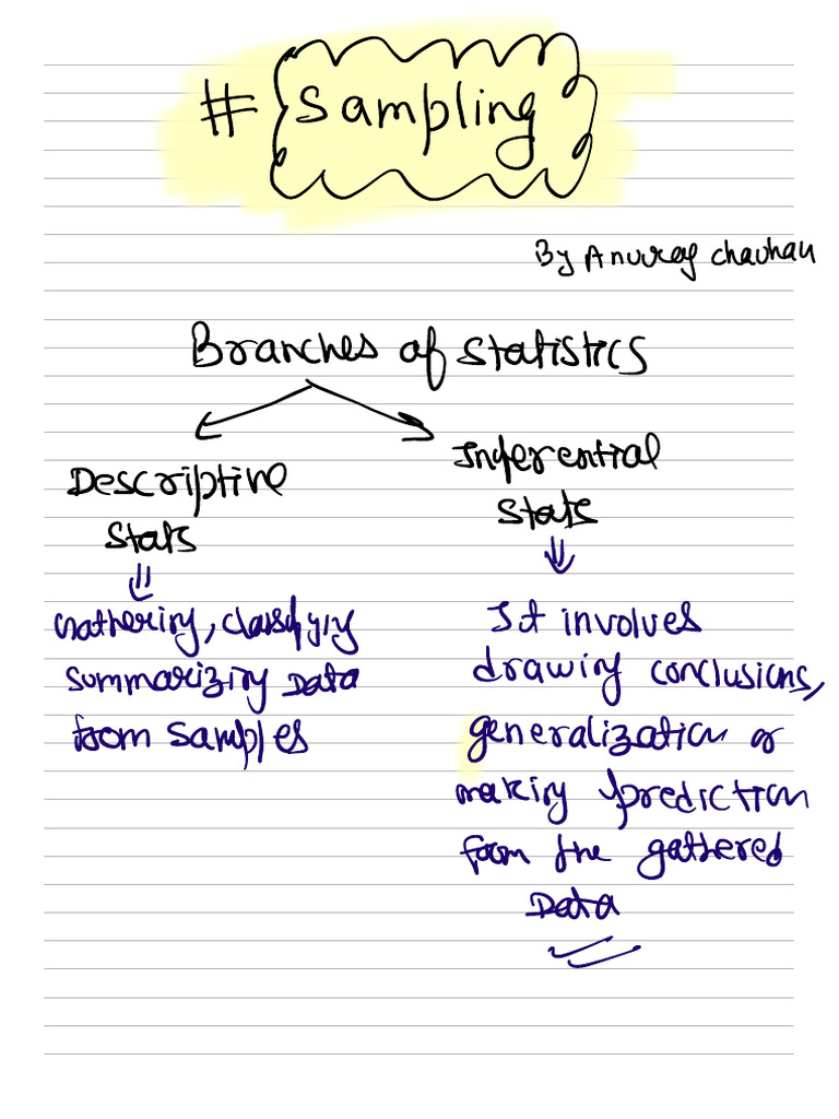 Sampling Notes | PDF