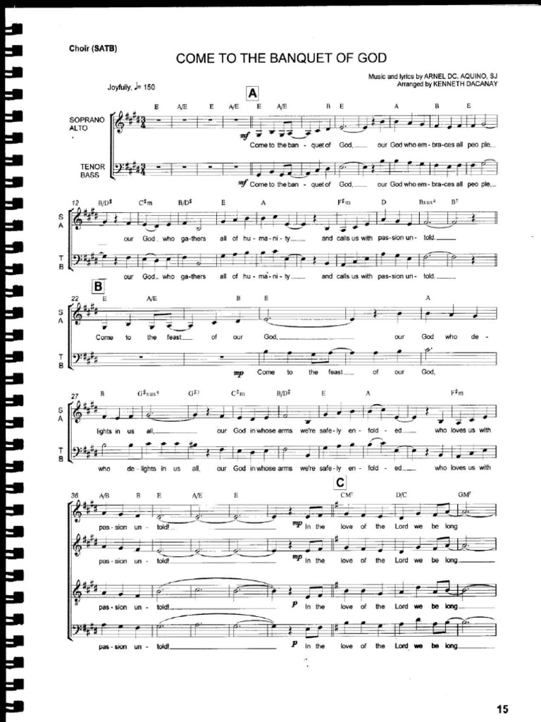 Come To The Banquet of God - Hangad | PDF