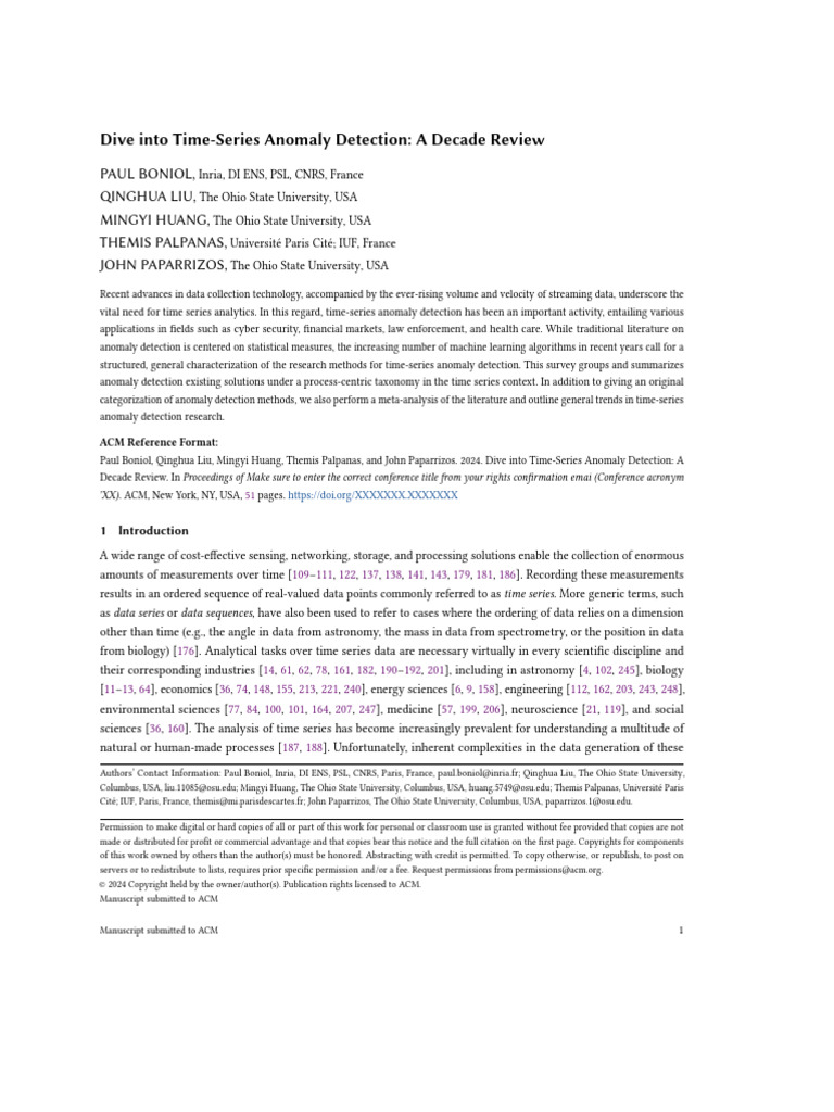 Anomaly Detection | PDF | Time Series | Outlier