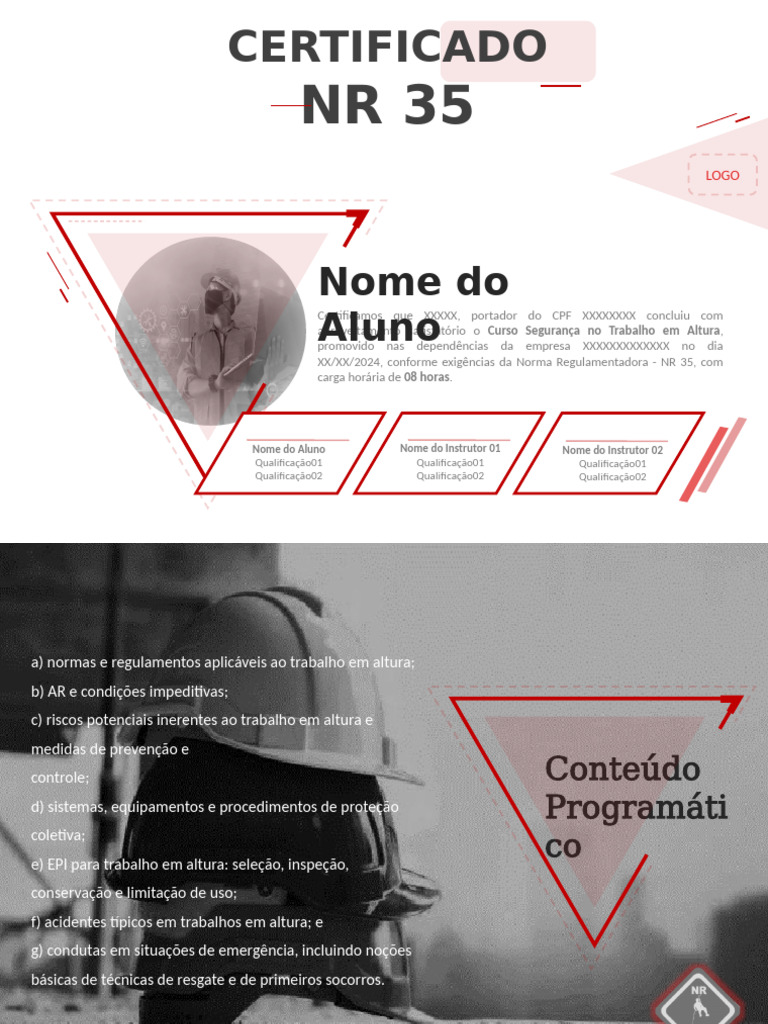 Modelo--de--Certificado-----NR35 | PDF