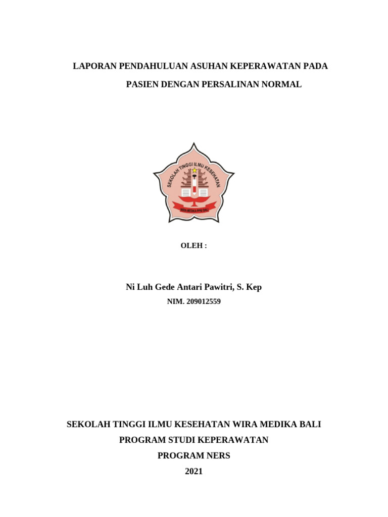 LP ASKEP Persalinan Ni Luh Gede Antari Pawitri, S. Kep NIM. 209012559 | PDF