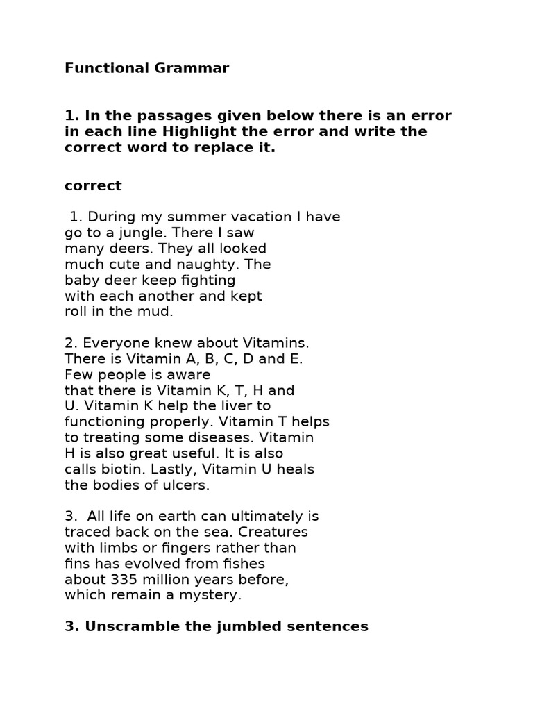 Functional Grammar | PDF