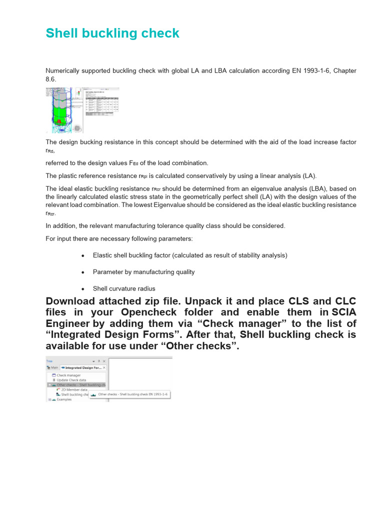 Kako Instalirati Shell Buckling Check SCIA | PDF
