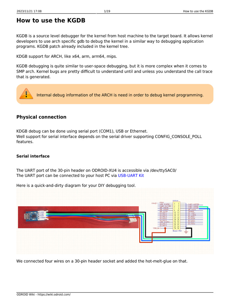 how_to_use_the_kgdb | PDF | Software | Computing