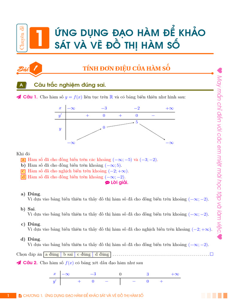 Giải Chi Tiết - Bài Tập ĐS - TLN - Toán 12 - Hk1 - Thầy Sơn - Giải Chi Tiết | PDF