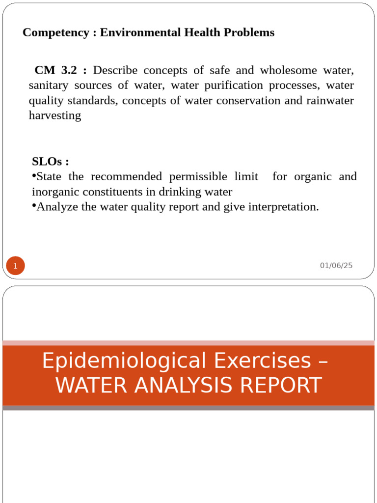 Water Analysis Report - V2 | PDF | Water | Chemical Compounds