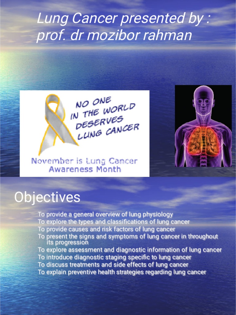 Lung Cancer Presentation Final | PDF | Lung Cancer | Cancer