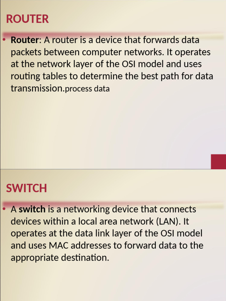 Network Devices Pdf Computer Network Network Switch