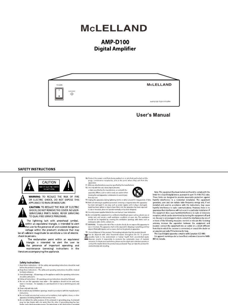AMP-D100 Activation and Setup Guide | PDF