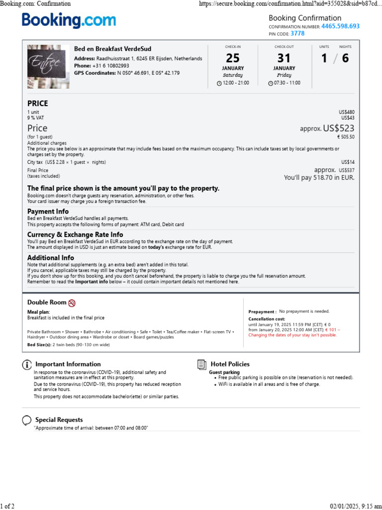 Accomodation Bookings Annointing | PDF | Payments | Euro