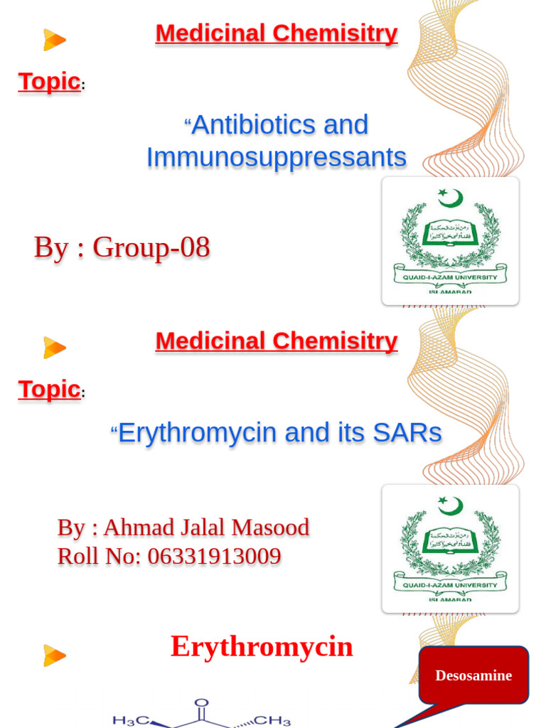 Group8 Antibiotics and Immunosuppressants | PDF | Amino Acid | T Cell