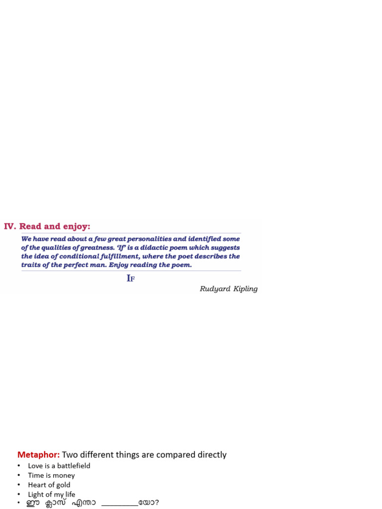 Exam Winner Plus One English Poems Alex Sir Note 01-03-24 | PDF ...