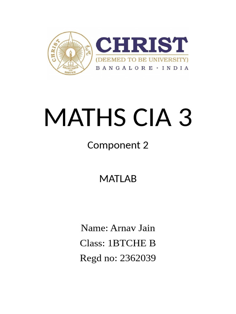 MATLAB Matrix Operations and Analysis | PDF
