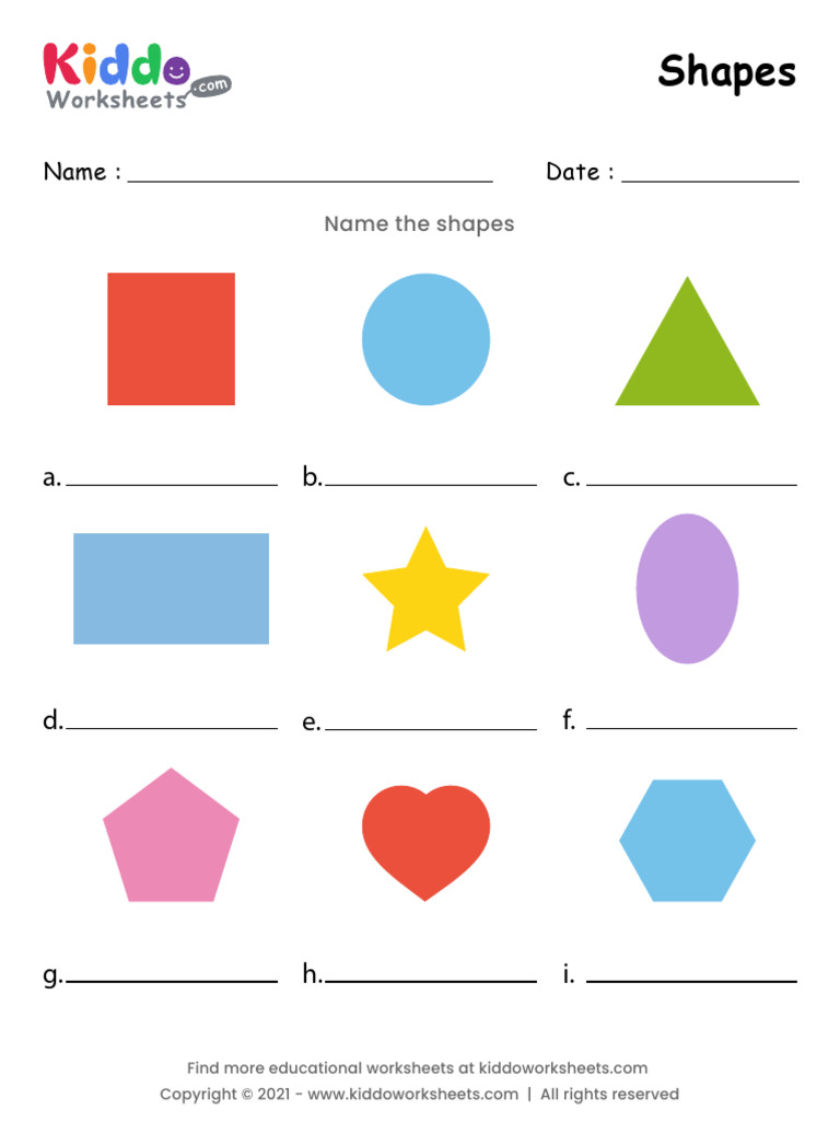 Shapes Worksheet | PDF