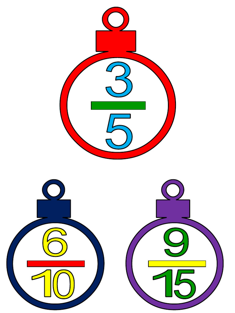 Grade 4 - 'The Hanging Equivalent Fractions' Project | PDF