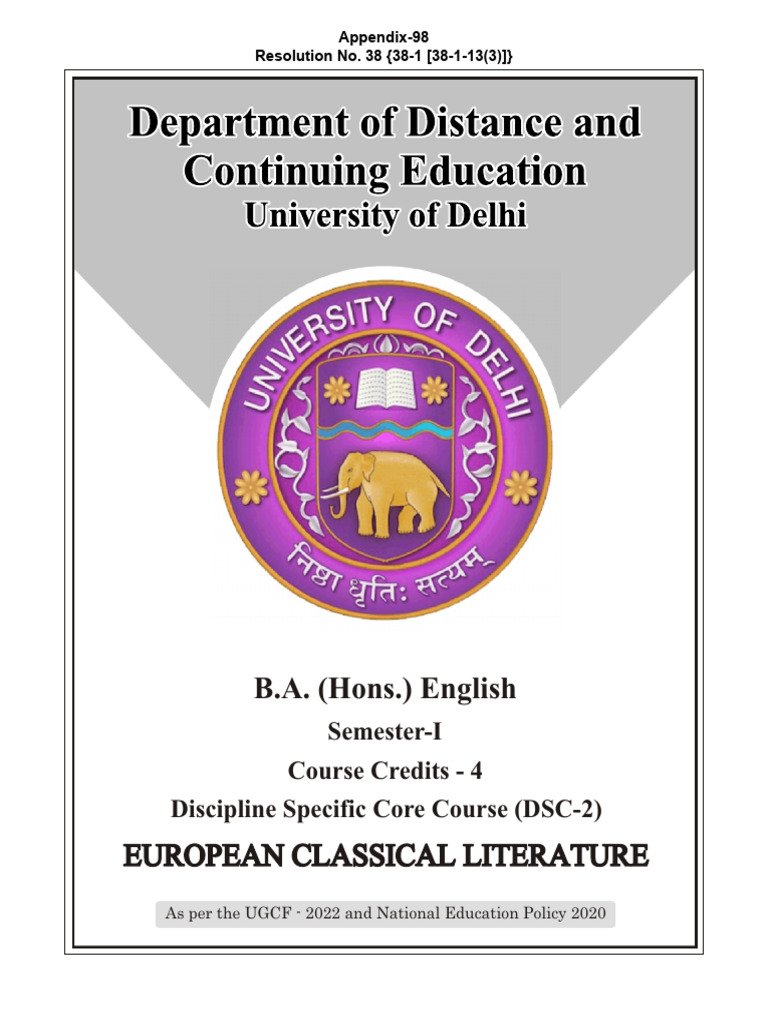 Ecl Complete Notes | PDF | Odysseus | Penelope