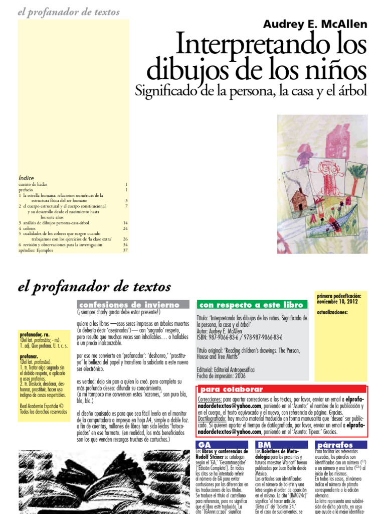 McAllen Audrey E. Interpretando Los Dibujos de Los Ninos | PDF | Rudolf ...