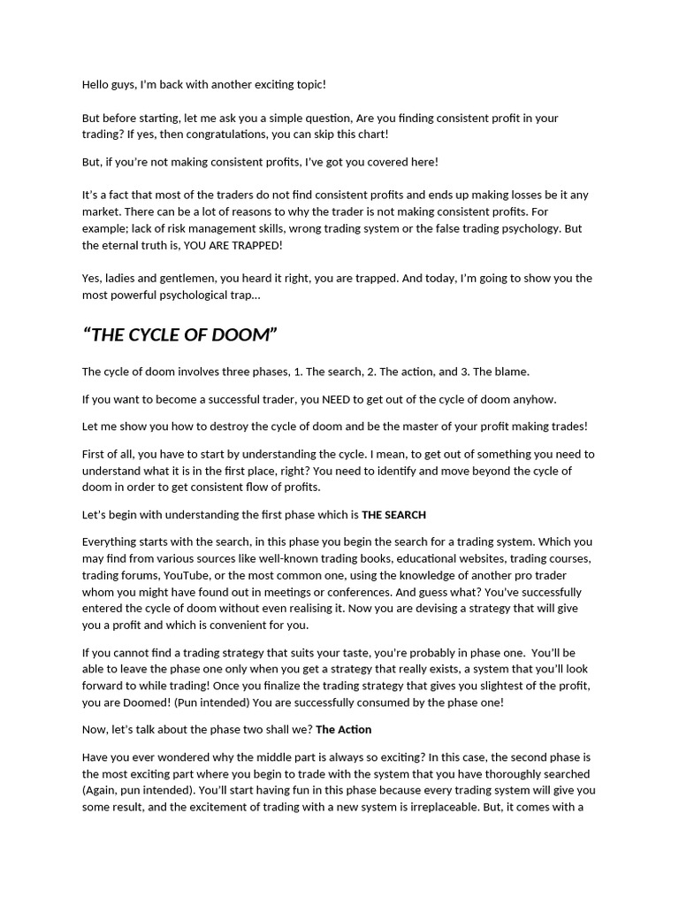 The Psychology of Doom (Script 1) | PDF | Algorithmic Trading
