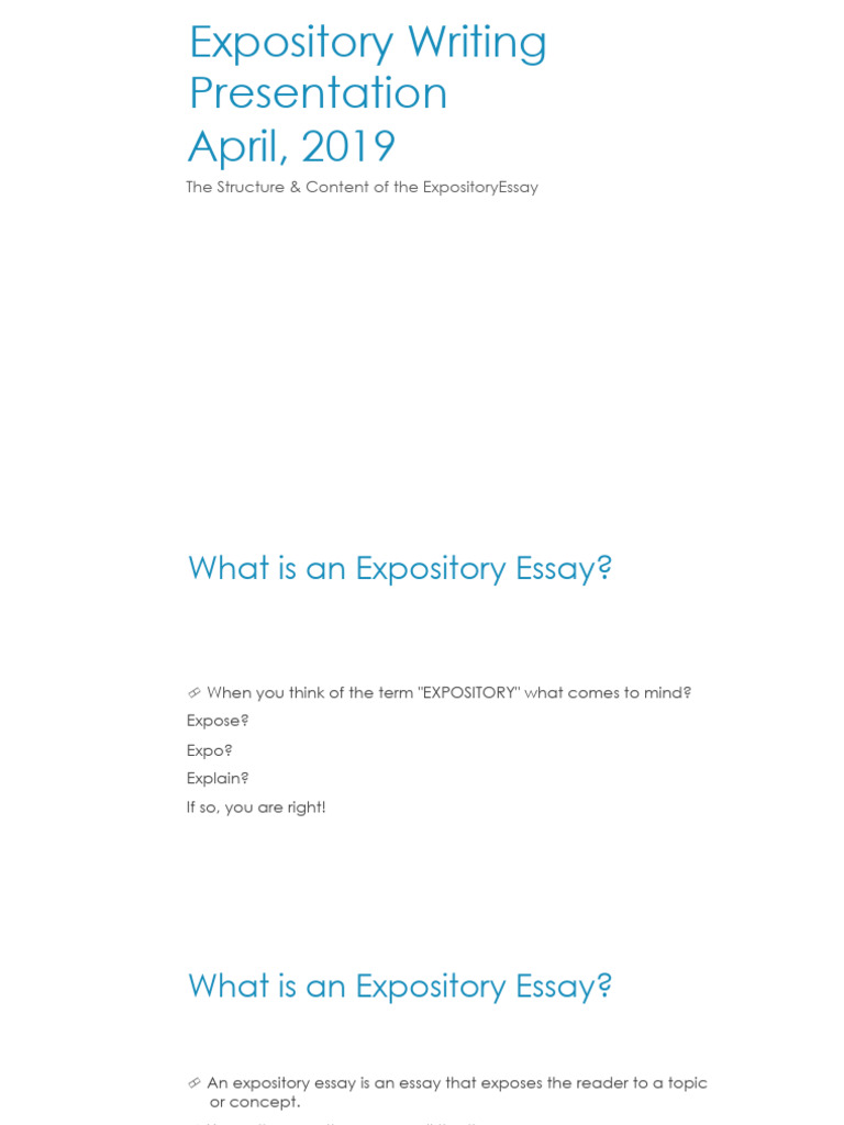 _Expository Essay Writing PowerPoint (1) | PDF | Essays | Tourism
