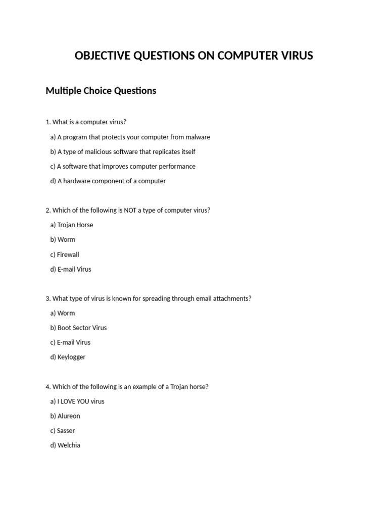 Understanding Computer Viruses and Prevention | PDF