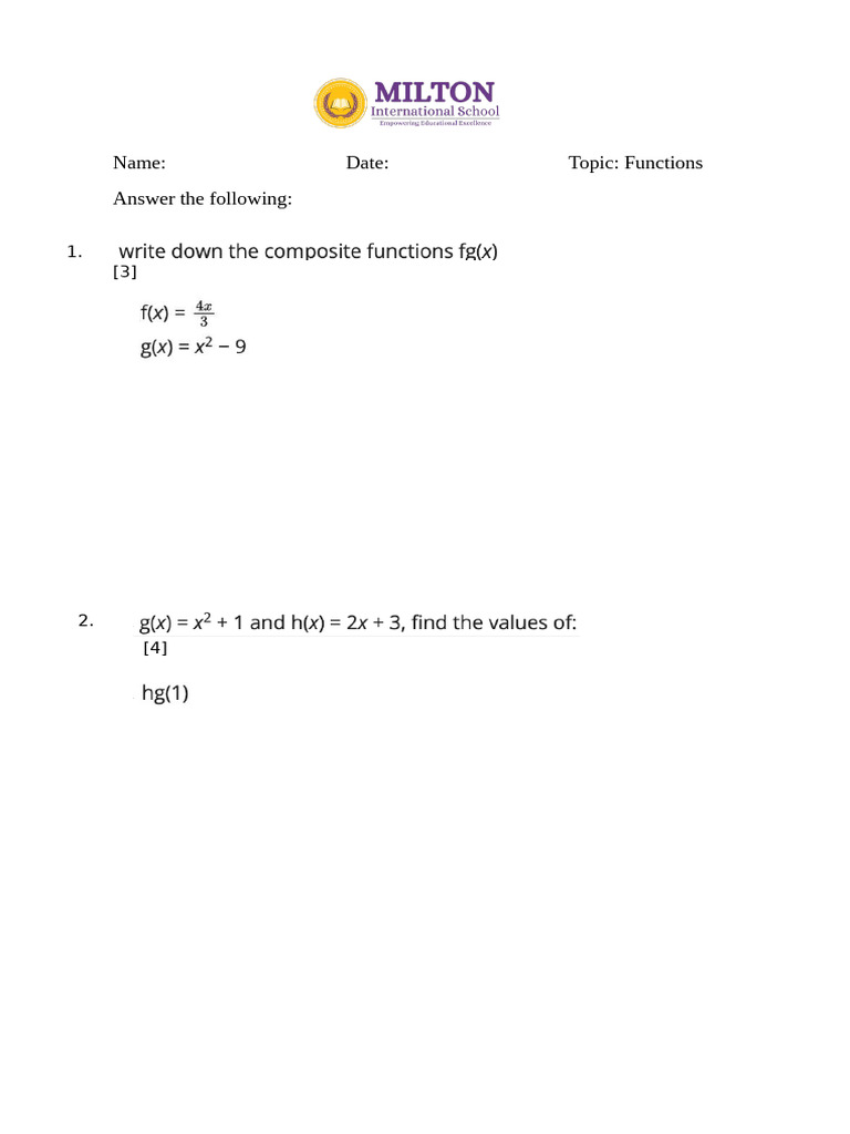 Functions | PDF