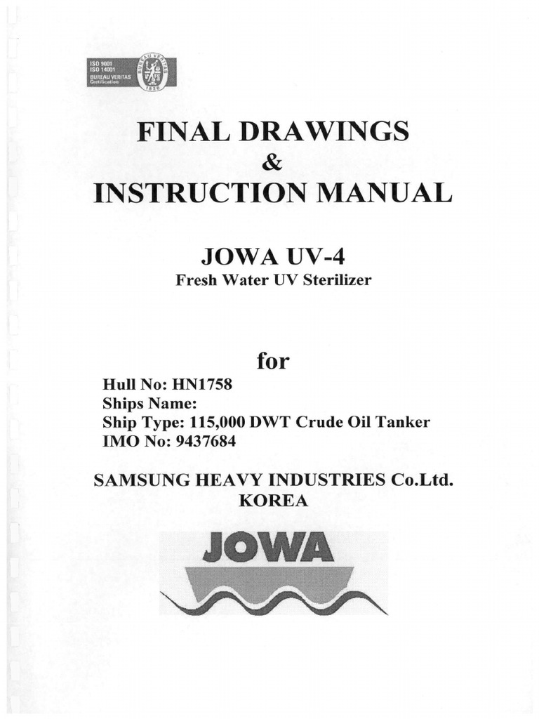 FW Uv Sterilizer Jowa | PDF
