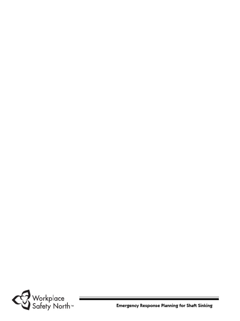 Mine Rescue Emergency Response Planning For Shaft Sinking | PDF ...